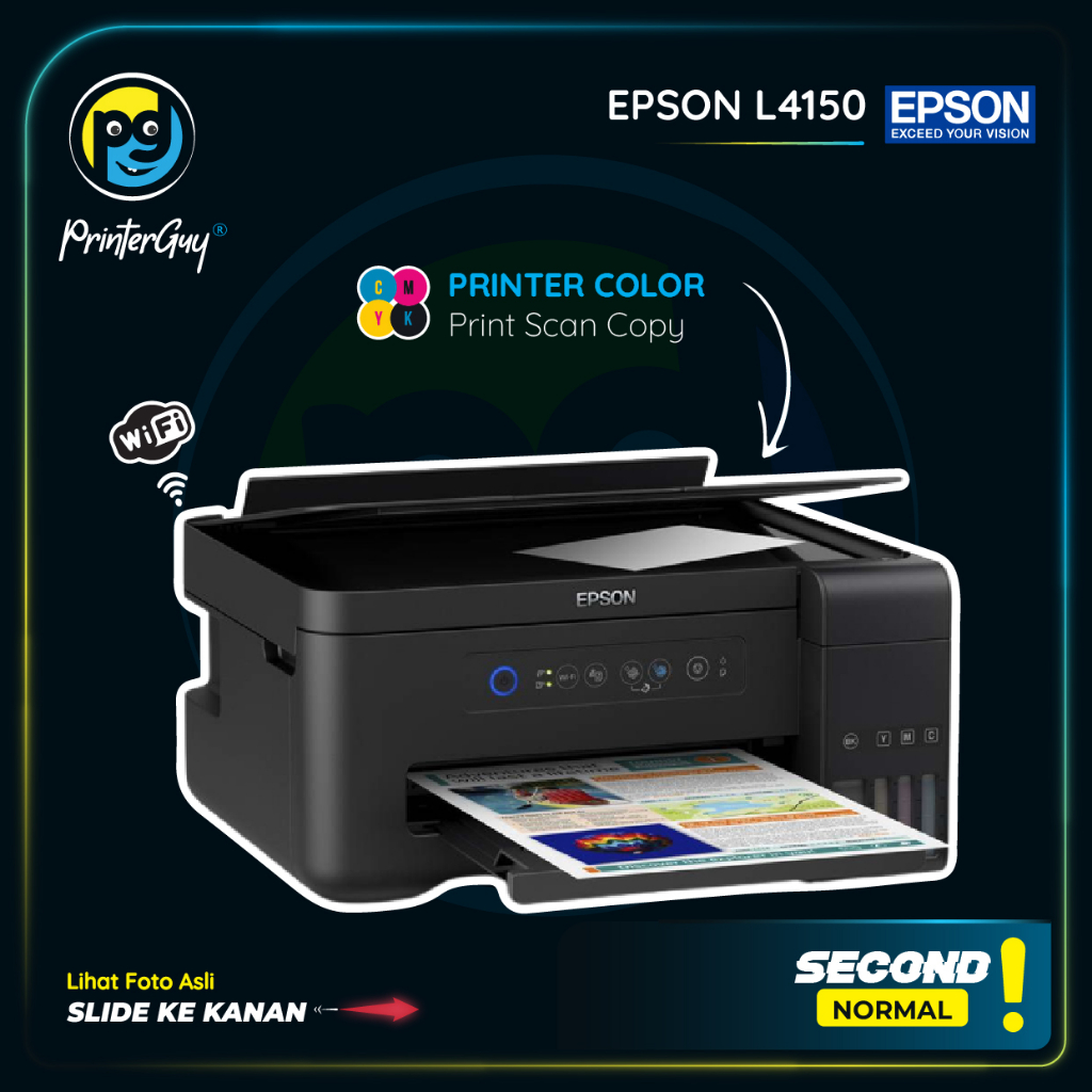 Jual Printer Warna EPSON L4150 Print Scan Copy Via Hp tanpa kabel ...