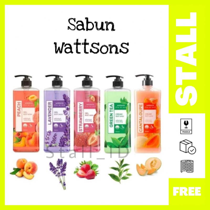 Jual Watsons Scented Gel Body Wash 1000ml Sabun Mandi 1L Watson Shower ...