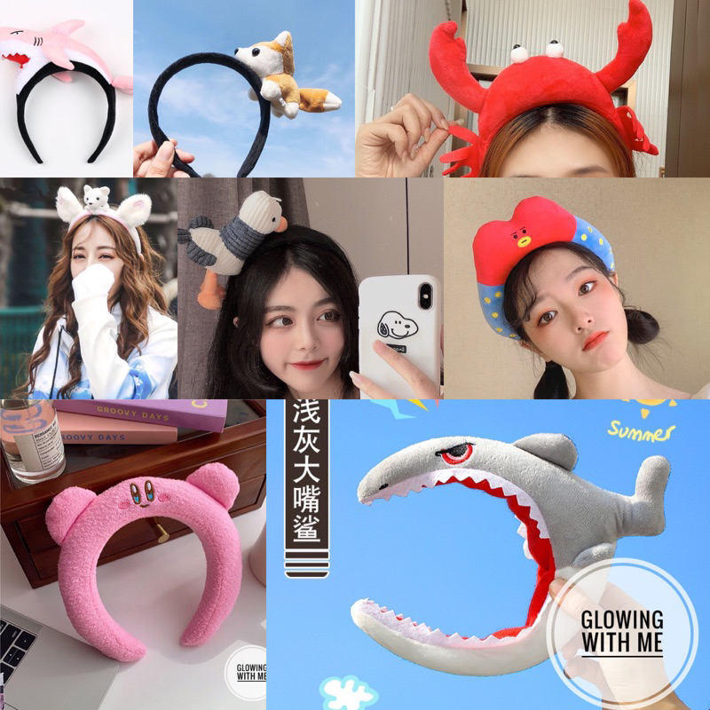 Jual Bando korea karakter lucu /bando anak lucu / star kirby/BT21/duck ...