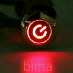 Jual Saklar bell /reset /Push On LED Red Stainless 12mm / Push Button ...