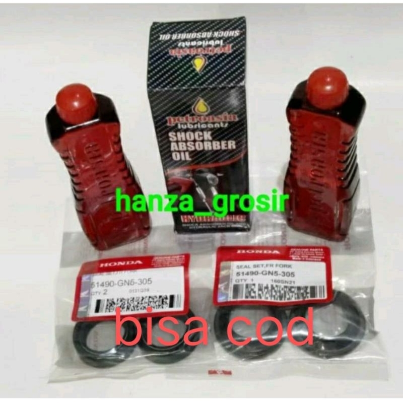 Jual sil seal shock depan vario 110 125 150 sonic beat fi pop scoopy spacy genio + oli shock ...
