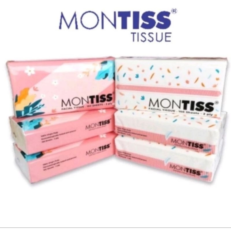 Jual ( PAKET 6 pcs ) tissue MONTISS 150 sheet | Shopee Indonesia