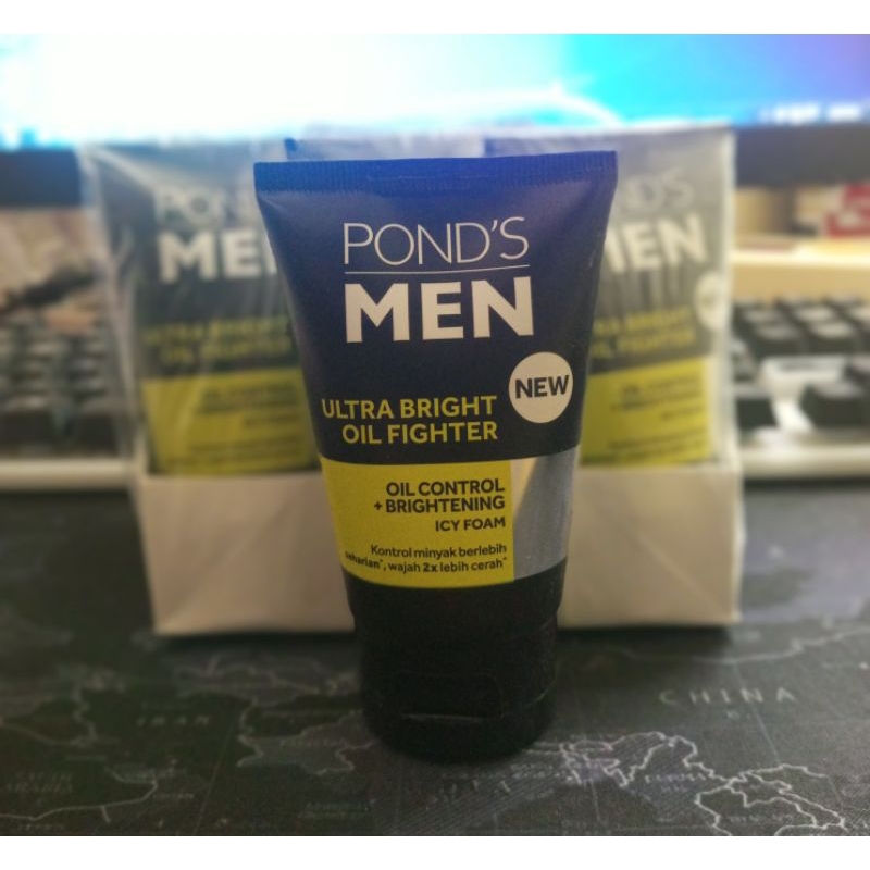 Jual PONDS MEN ULTRA BRIGHT OIL FIGHTER 50g / Pond's MEN Pencuci Wajah ...