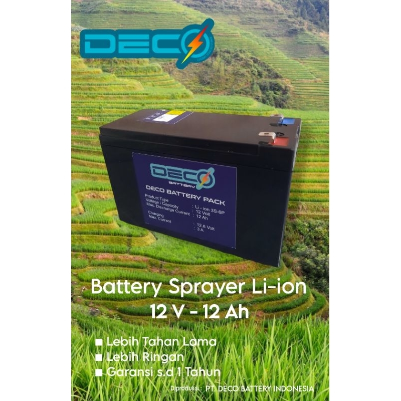 Jual Battery/ Accu Lithium Semprotan Elektrik 12V-12Ah | Shopee Indonesia