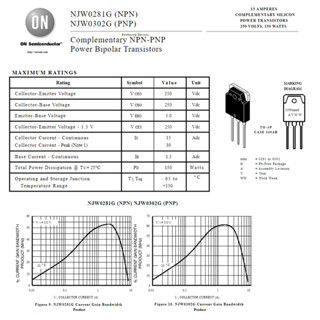 Jual TRANSISTOR NJW 0281G 0281 NJW 0302G 0302 ON TR NJW0281G NJW0302G ...