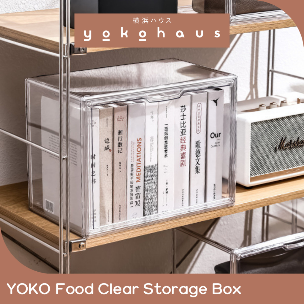 Jual (YOKOHAUS) YOKO Container Buku Aesthetic Kotak Akrilik Penyimpanan ...