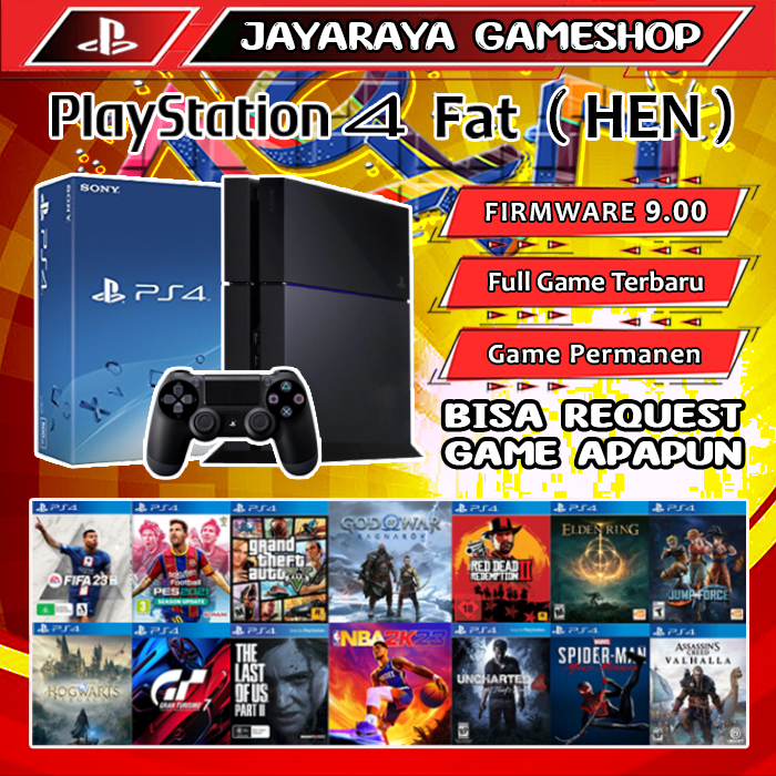 Jual SONY PS4 PlayStation 4 Fat HEN 500GB/1TB Full Game | Shopee Indonesia
