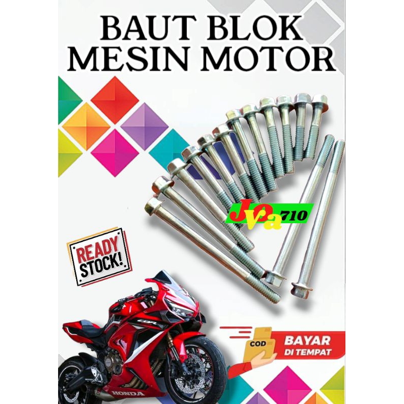 Jual baut blok mesin baut mesin semua semua motor | Shopee Indonesia