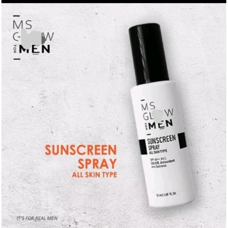 Jual Sunscreen Spray Ms Glow For Men Untuk Segala Jenis Kulit Pria ...