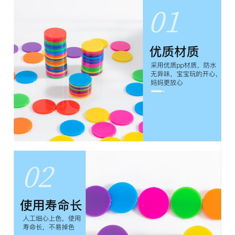 Jual mainan koin chip untuk edukasi isi 100pcs | Shopee Indonesia