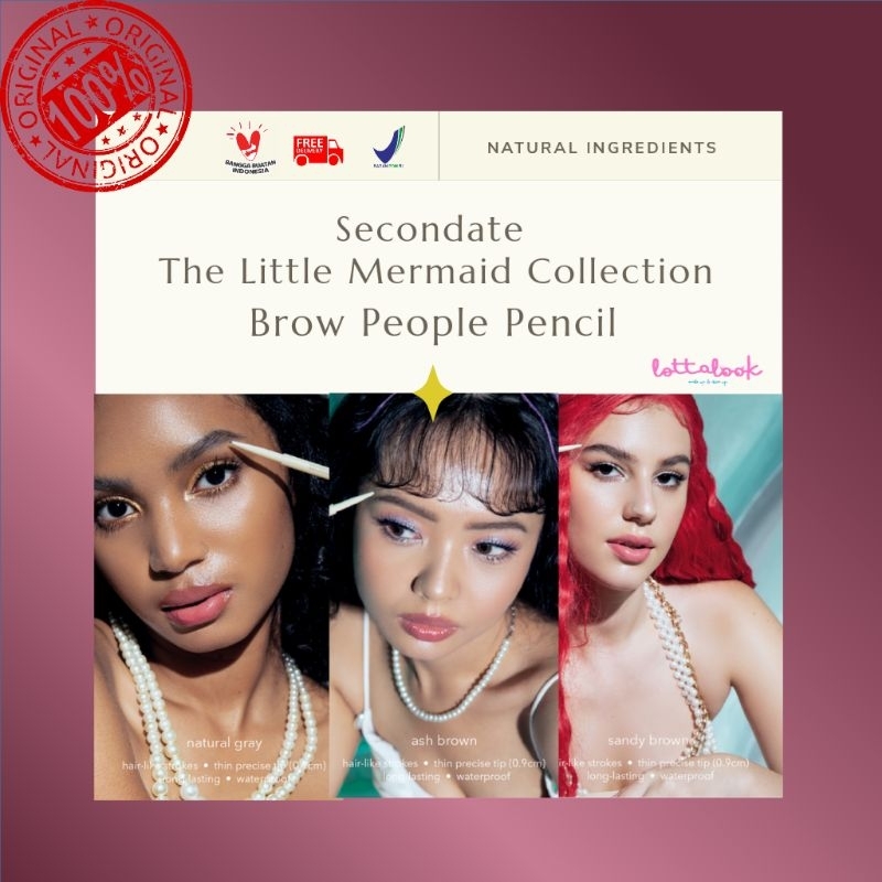 Jual Secondate The Little Mermaid Collection - Brow People Pencil ...