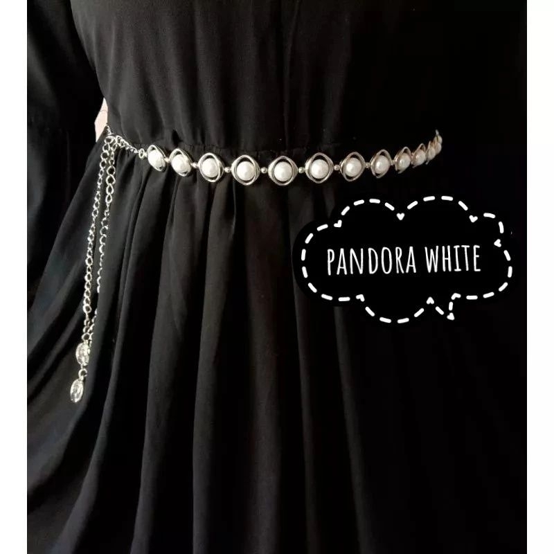 Jual KIA STORE/IKAT PINGGANG WANITA RANTAI MUTIARA/SABUK WANITA RANTAI TERBARU/BELT RANTAI ...