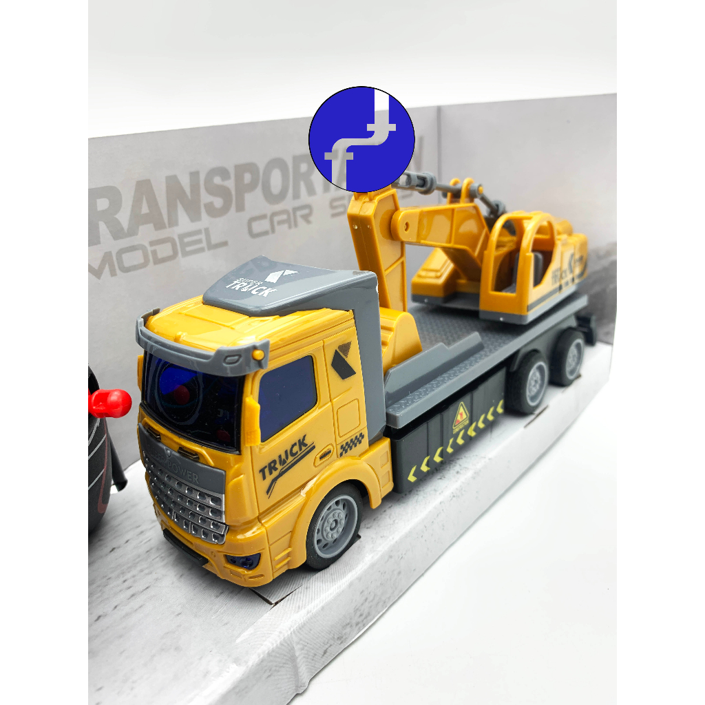 Jual Mainan Anak RC Mobil Truck Excavator Truk Kontruksi Kuning ...