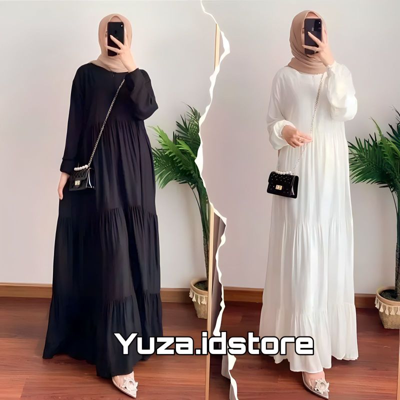 Jual Gamis Susun Rempel - Hanum Dress Rayon - Dress Busui Friendly ...