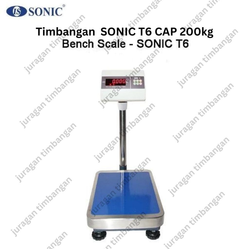 Jual Timbangan Duduk Digital industri dan Expedisi SONIC T6 CAP 200kg/ Timbangan Duduk ...