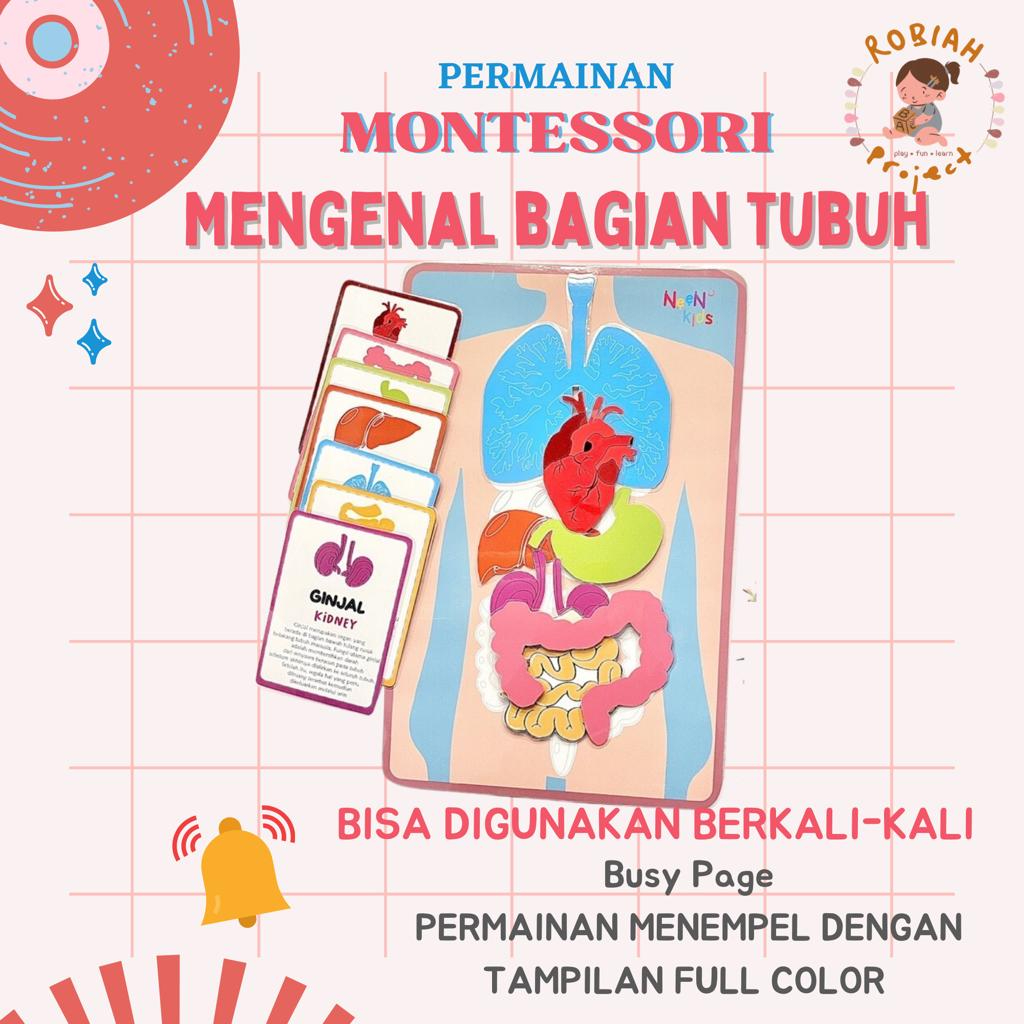 Jual Robiah Project Permainan Montessori Edisi Mengenal Bagian Tubuh ...