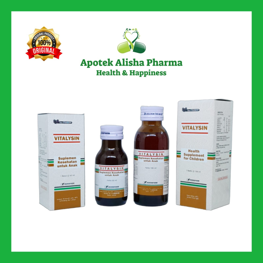 Jual Vitalysin Sirup 100ml - Vitalisin Syrup Multivitamin Tumbuh ...