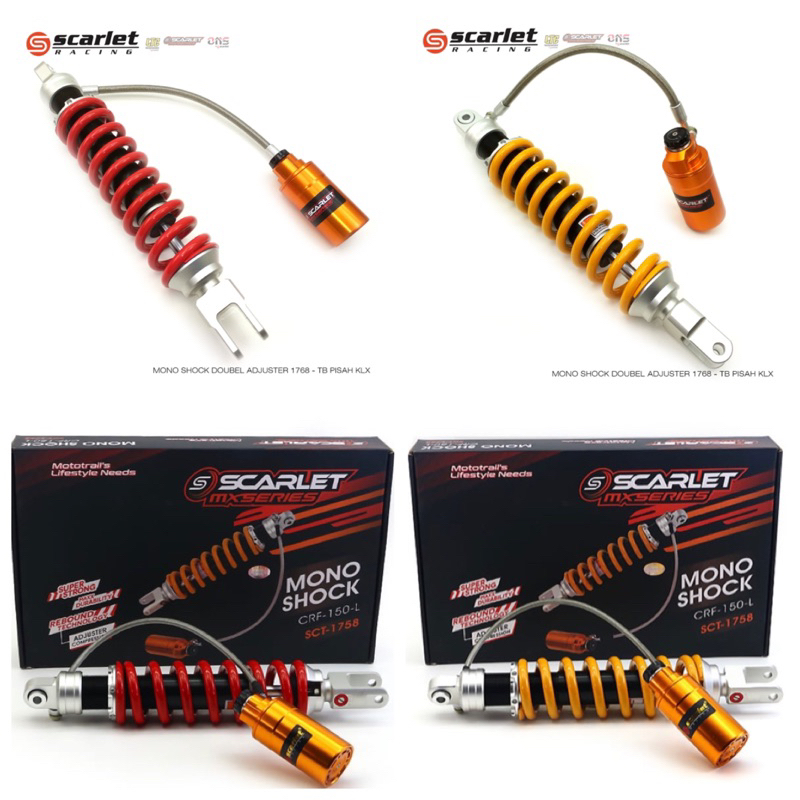 Jual Shock Klx Crf Wr155 SCARLET tabung pisah WR155 KLX150 CRF150 ...