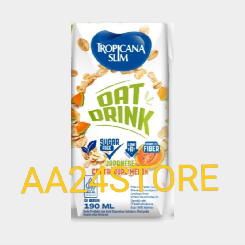 Jual Tropicana Slim Oat Drink 190ml - Almond Drink / Minuman Oat Bebas Gula / Japanese Melon ...