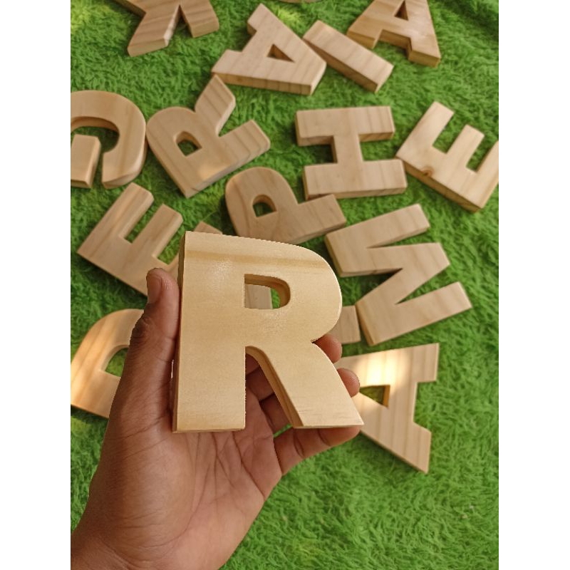 Jual huruf ukiran kayu asli | Shopee Indonesia
