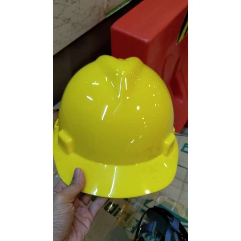Jual Helm Safety MSA V-GARD Original Fastrack Warna Kuning Asli Murah ...
