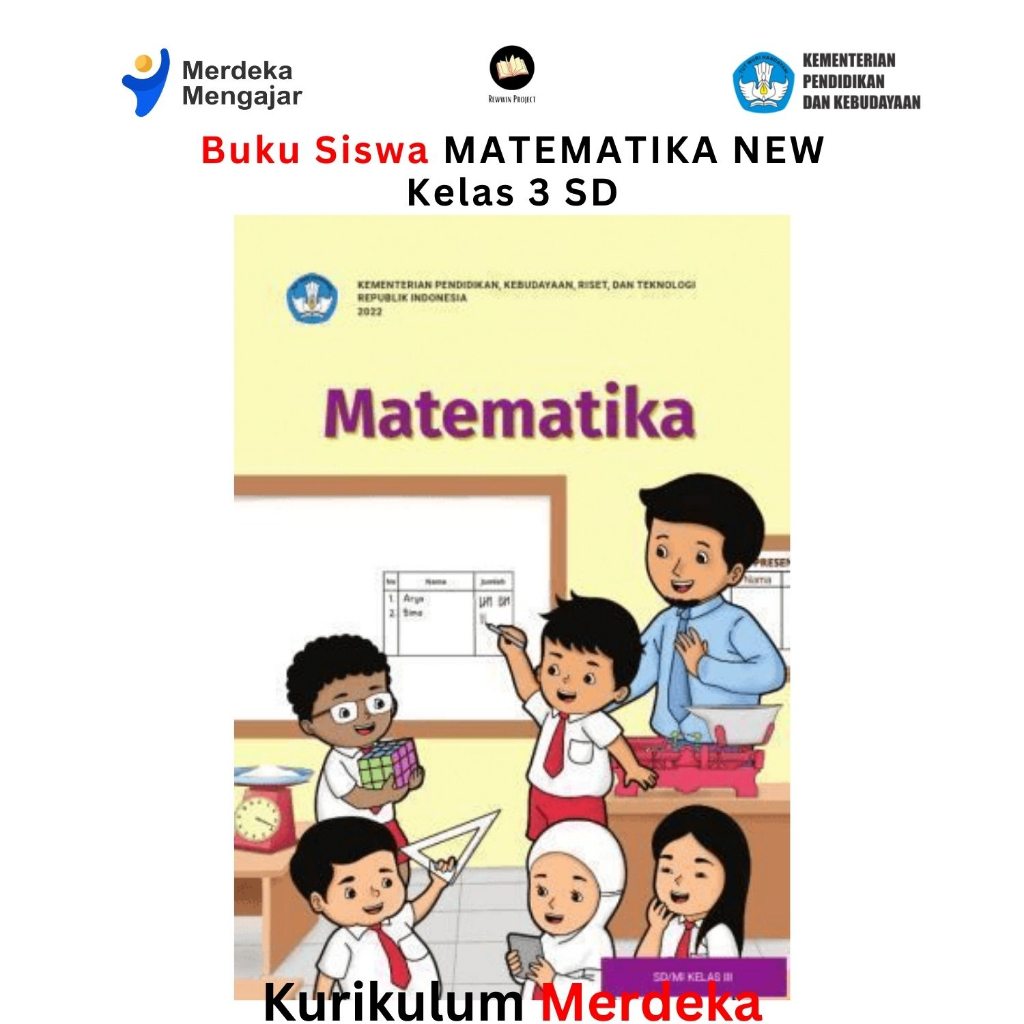 Jual Buku SISWA MATEMATIKA New Kelas 3 SD Kurikulum Merdeka | Shopee ...