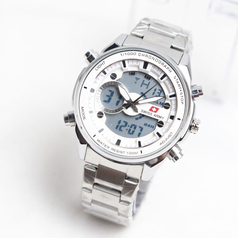 Jual Jam Tangan Pria Swis Armi Dualtime ( Analog & Digital Aktif ...