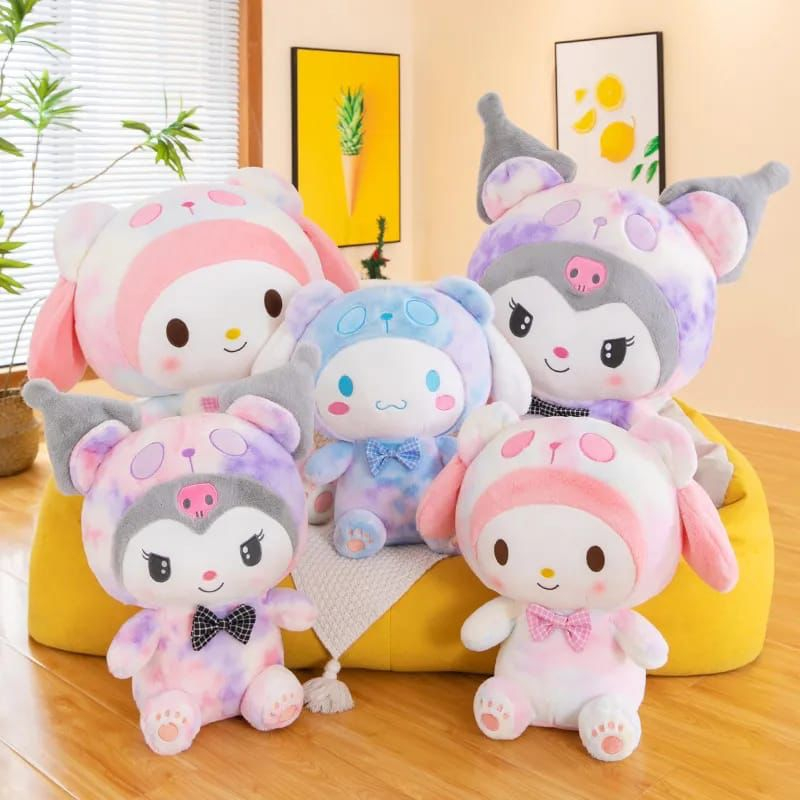 Jual New Sanrio Cinnamorol Kuromi My Melody Tie-Dye Plush Toys Cartoon | Shopee Indonesia