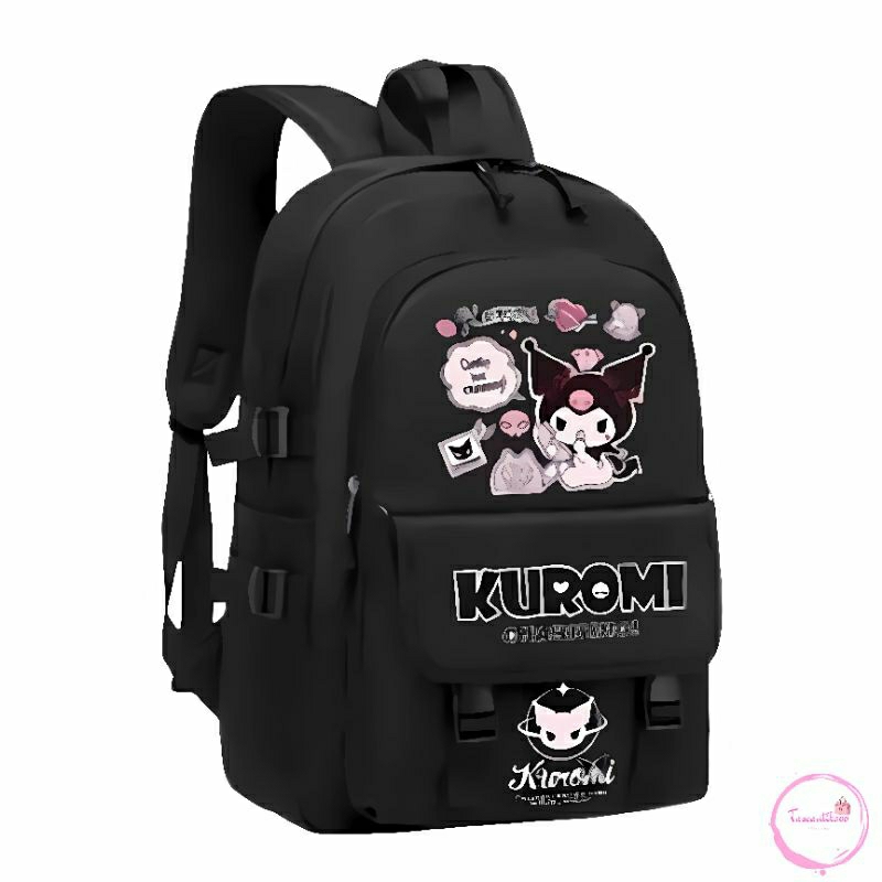Jual Tas Ransel Sekolah Anak Unisex Perempuan Karakter KUROMI Terbaru Tas Punggung Wanita Remaja ...