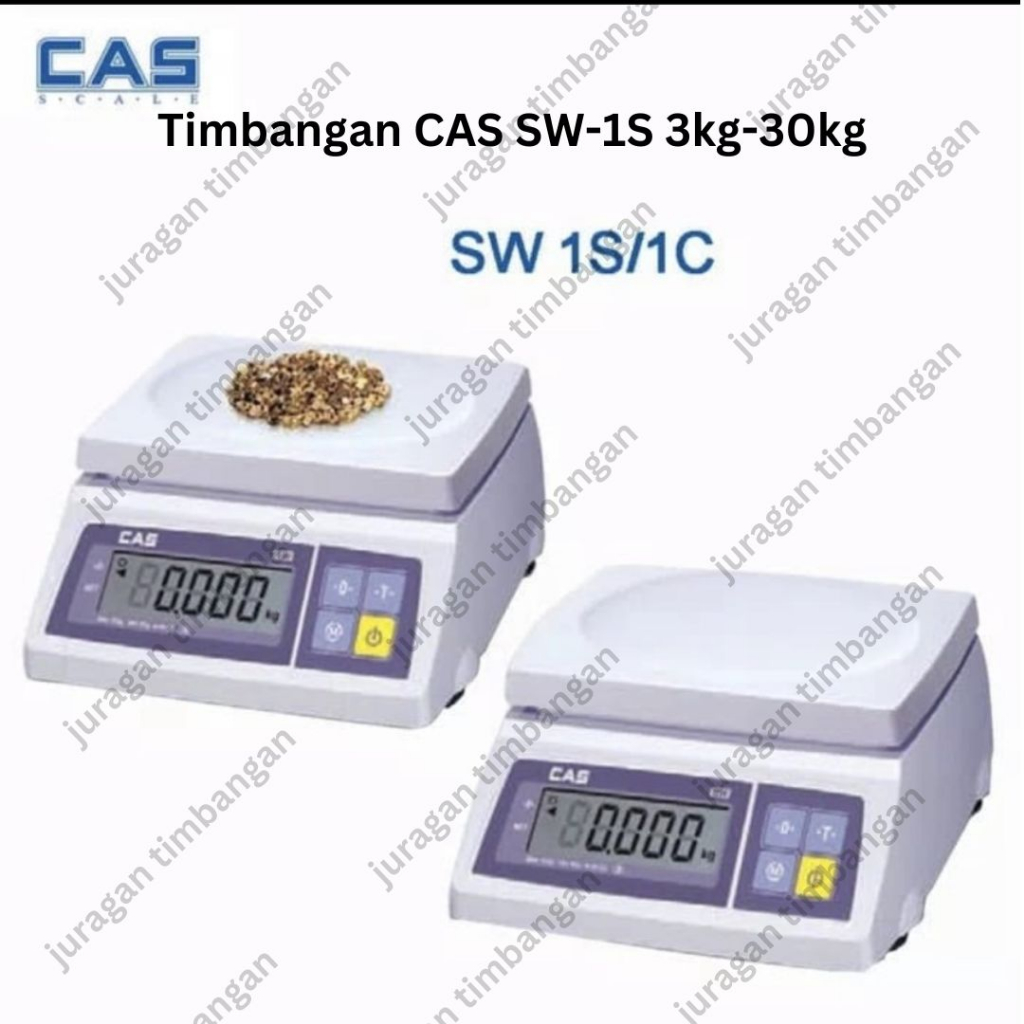 Jual Timbangan CAS SW-1S 3kg-30kg/ Timbangan Dapur/ Timbangan Meja/ Timbangan Digital/ Timbangan ...