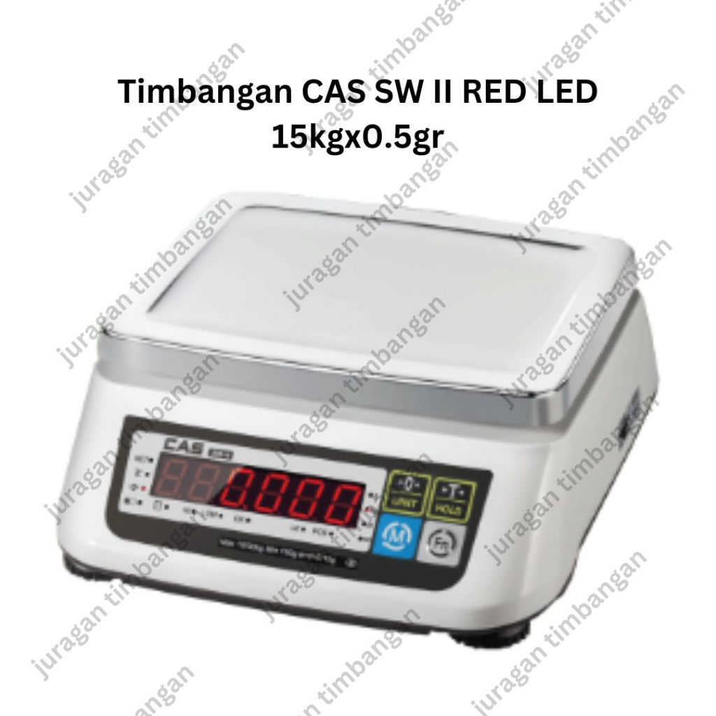 Jual Timbangan CAS SW II RED LED 15kg Double Display 15kg x 0.5gr/ Timbangan Walet/ Timbangan ...
