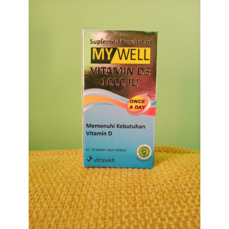 Jual My Well Vitamin D3 1000 IU isi 20 Tablet | Shopee Indonesia
