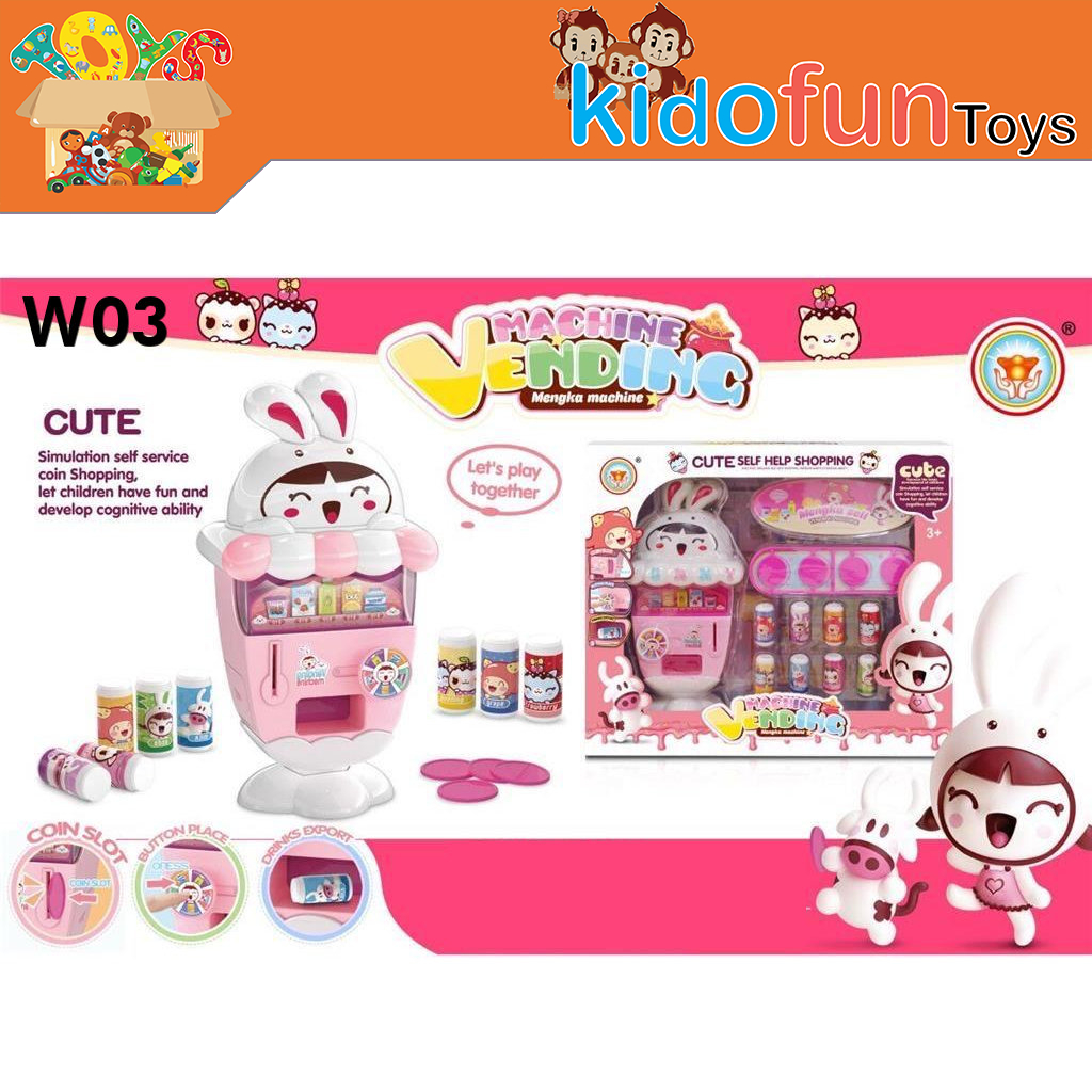 Jual Mainan Mesin Kasir Minuman Anak Otomatis Vending Machine Mini ...