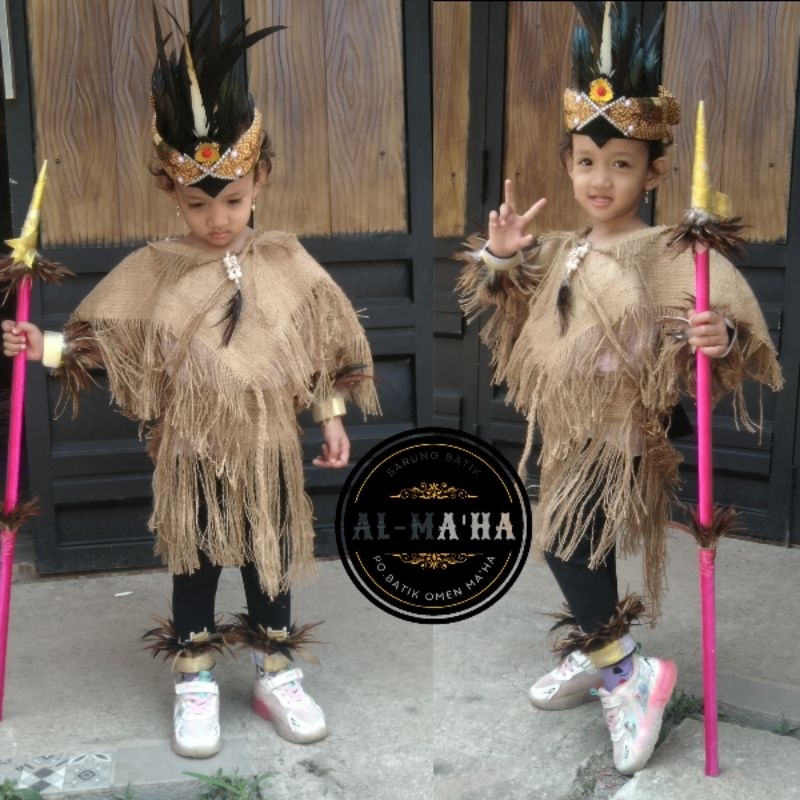Jual Rok Rumbai Papua Goni Dewasa / Anak Anak Karnaval Tradisional ...