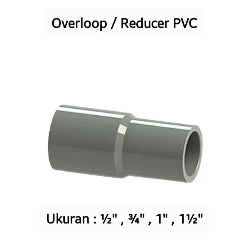 Jual Reducer PVC / sambungan pipa overloop / sambungan pipa Reducer | Shopee Indonesia