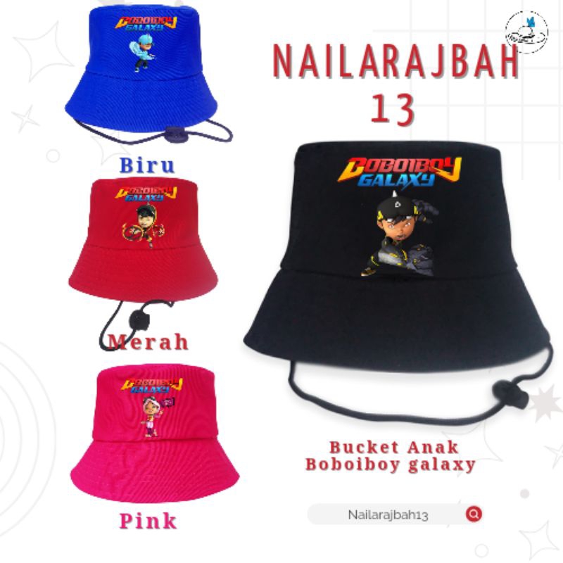 Jual TOPI BUCKET ANAK BOBOIBOY GALAXY || BOBOIBOY API || BOBOIBOY AIR ...