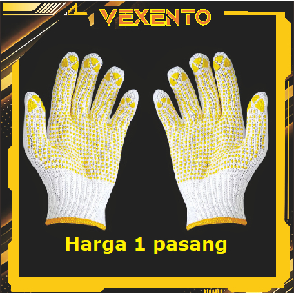 Jual Sarung Tangan Pekerja Kerja Proyek Polkadot Bintik Kuning Work Gloves by Vexento | Shopee ...