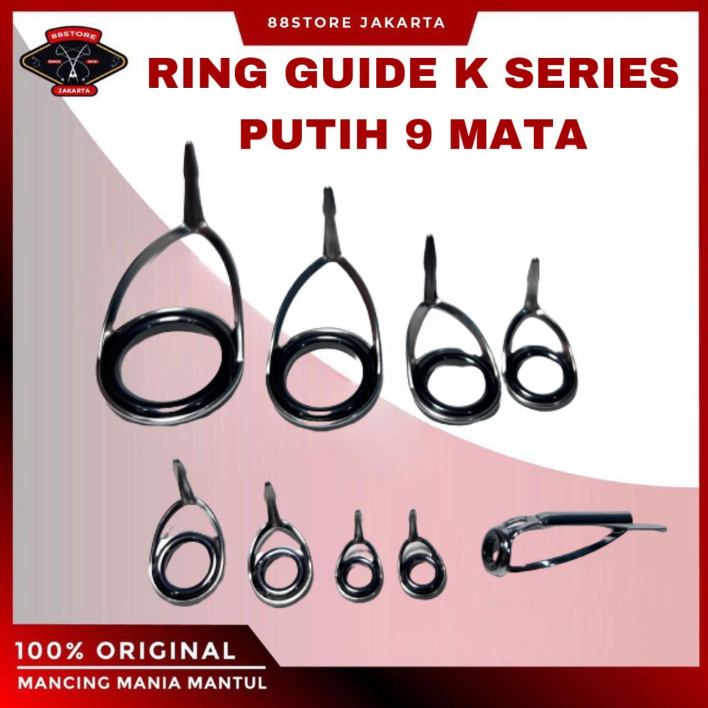 Jual 88storejakarta Liebe Ring Guide joran K series spinning non fuji ...