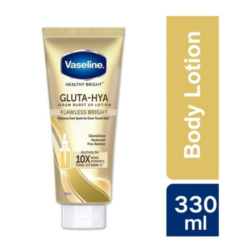 Jual Vaseline Gluta Hya Flawless Bright 330 ml KUNING BESAR | Shopee ...