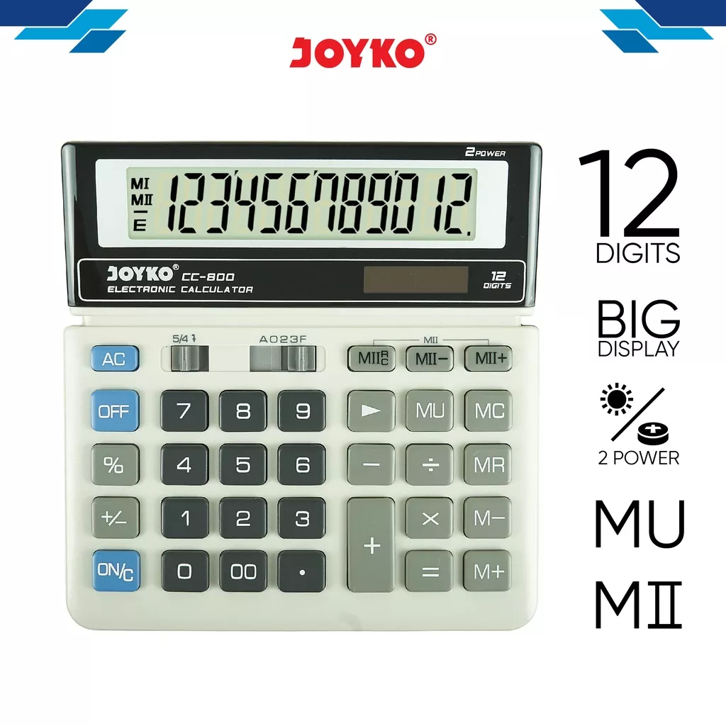 Jual Kalkulator / Calculator Joyko CC-800 12 Digits | Shopee Indonesia