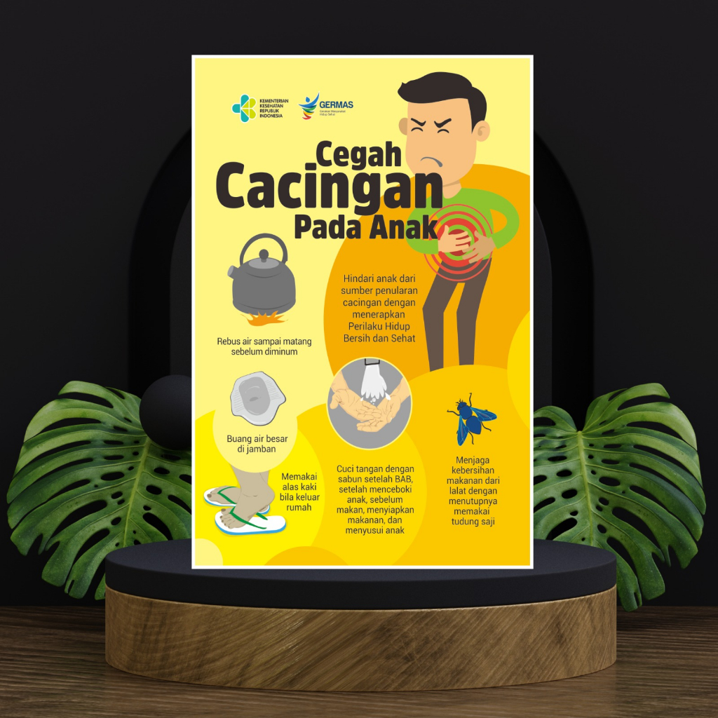 Jual Poster Kesehatan Cegah Cacingan Pada Anak | Shopee Indonesia