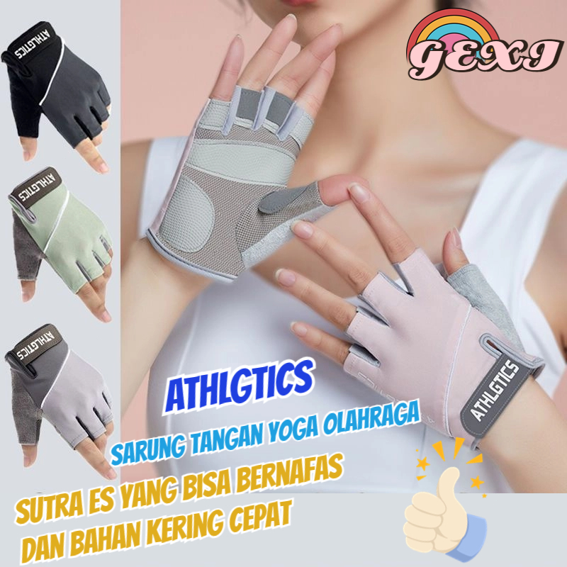 Jual Sarung Tangan Fitness Gym Wanita Sarung Tangan Half Finger Sarung Tangan Berkuda Girls ...