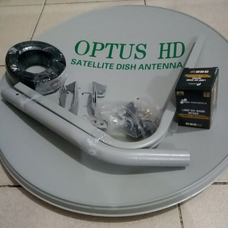 Jual Antena Odu parabola Optus/Kvision 60cm, LNB,Kabel | Shopee Indonesia