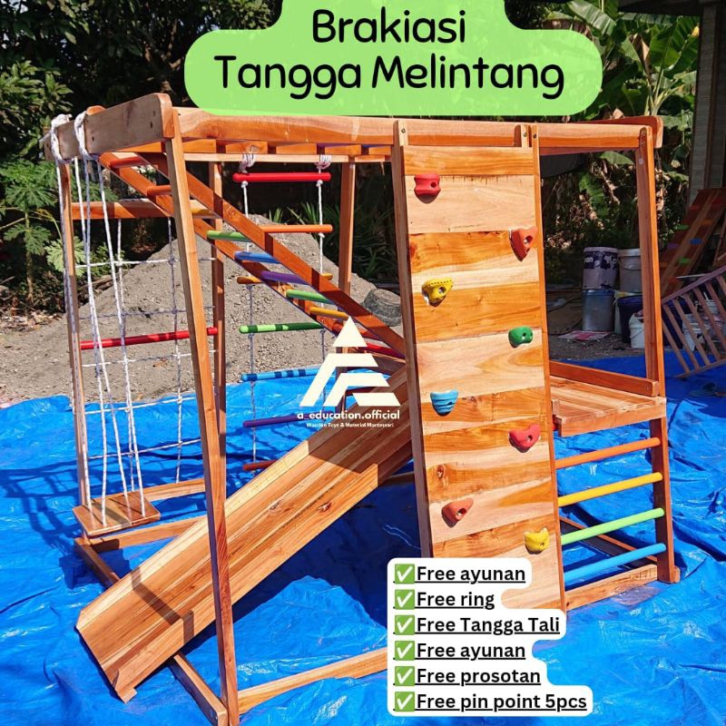 Jual Brakiasi Tangga Melintang Playground Mainan Anak | Shopee Indonesia