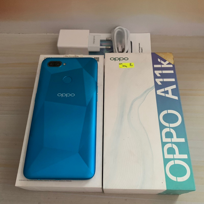 Jual Oppo A11k ram 2GB 32GB Bekas - Fullset Resmi - second | Shopee ...