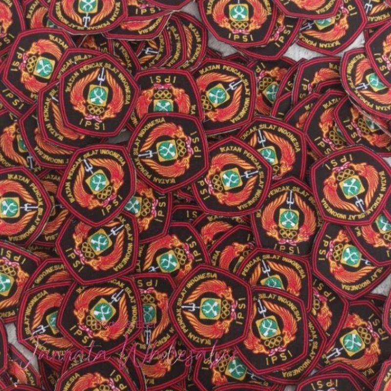 Jual Logo IPSI Bordir Hitam 100 Biji | Lambang Ikatan Pencak Silat ...