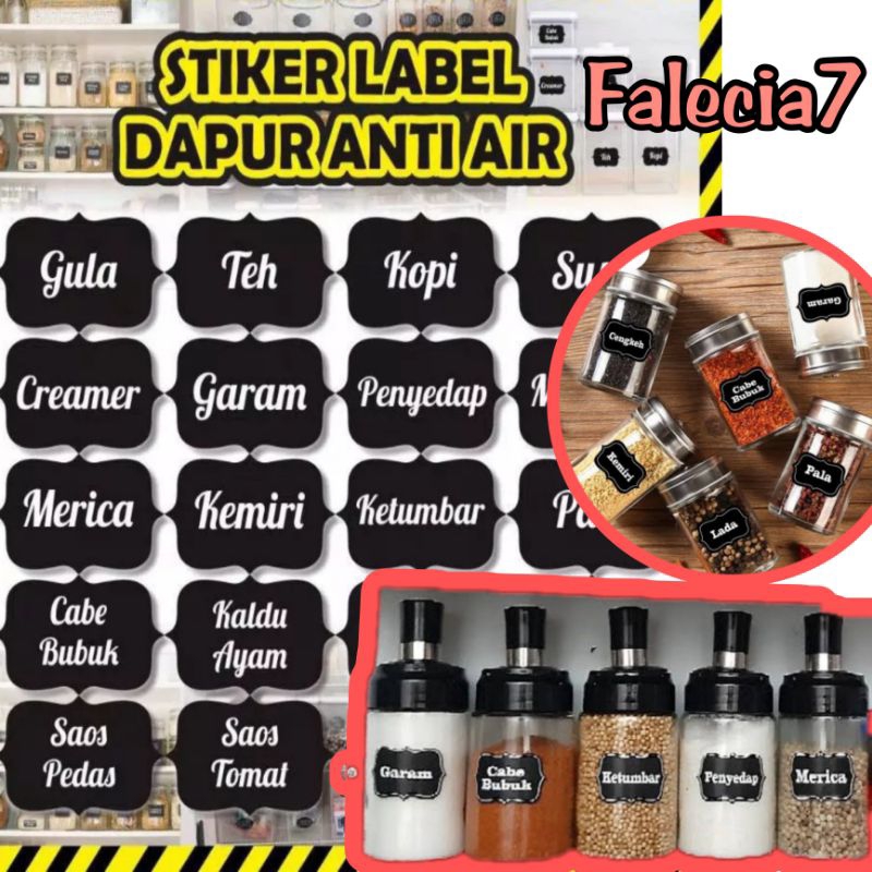 Jual A2 BEST SELLER Cod - F77 Stiker Nama Bumbu Botol Bumbu Kotak Bumbu ...