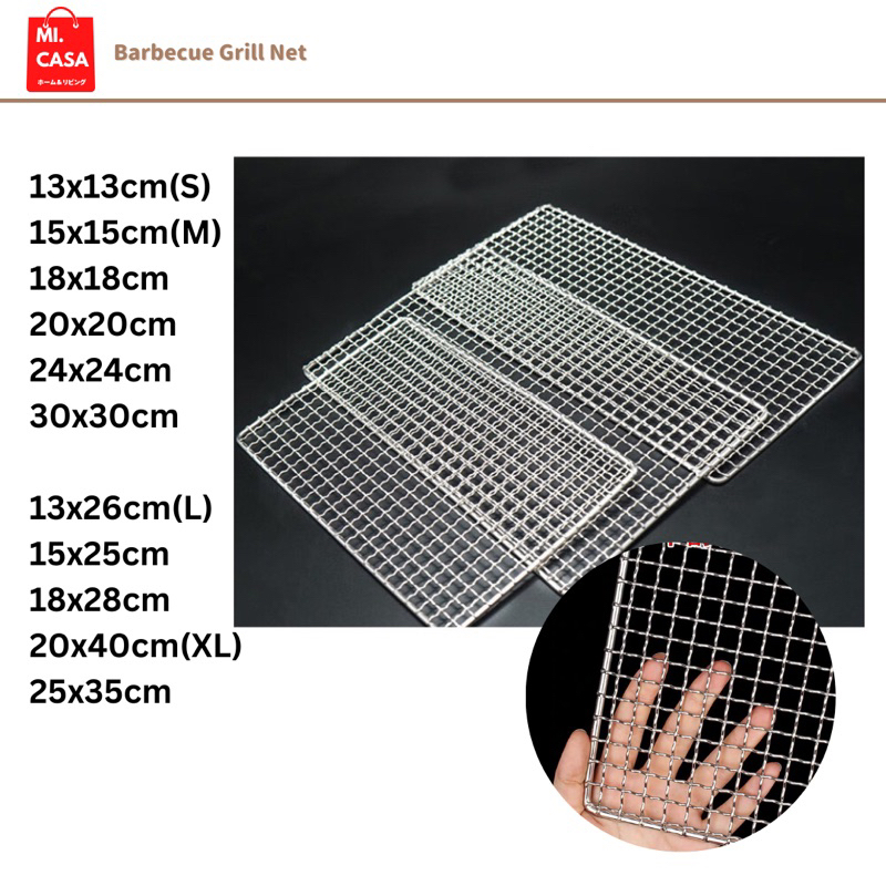 Jual Mi.casa- Barbecue Grill Net /Hibachi Grill Net/Korea Japan BBQ ...
