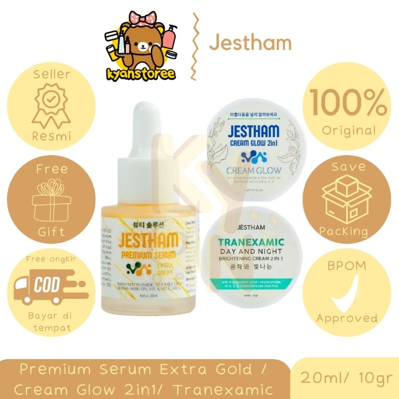 Jual JESTHAM PREMIUM SERUM EXTRA GOLD / JESTHAM CREAM GLOW 2IN1 ...