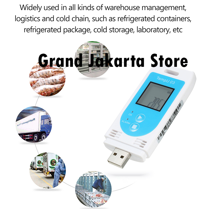 Jual Data Logger Humidity Temperature TempU03 Tzone Wireless Sensor NIST PC Loger Storage TEMP ...